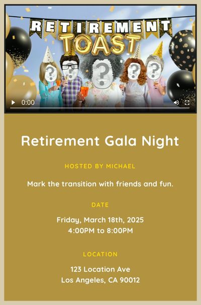 Retirement Invitations - Plan the Perfect Send-off Party!