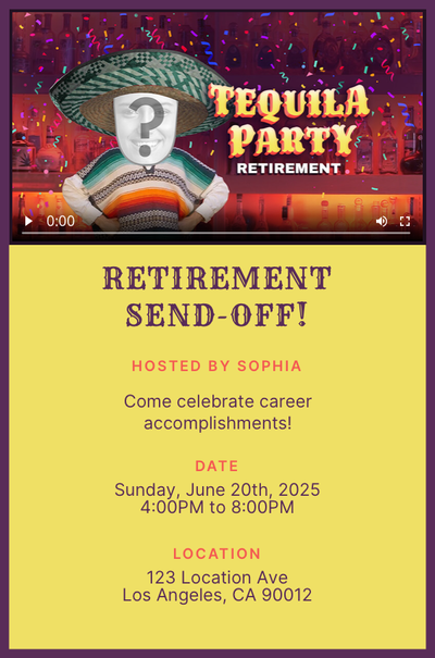Retirement Invitations - Plan the Perfect Send-off Party!