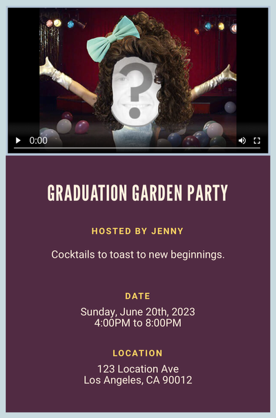 Send Graduation Party Invitations Online With Email RSVPs