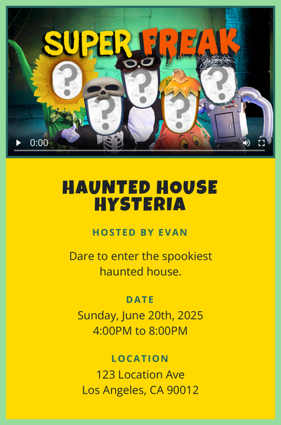 Halloween Invitations Online - Spooky Funny Invite With RSVPs