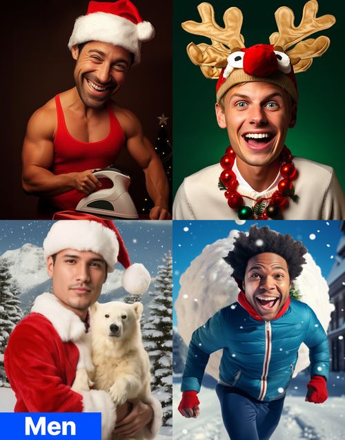 Xmas FalalaFun Male AI Photos