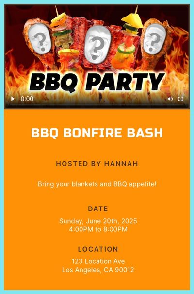BBQ Invitation Cards - Make Sizzling Barbecue Party Invites!
